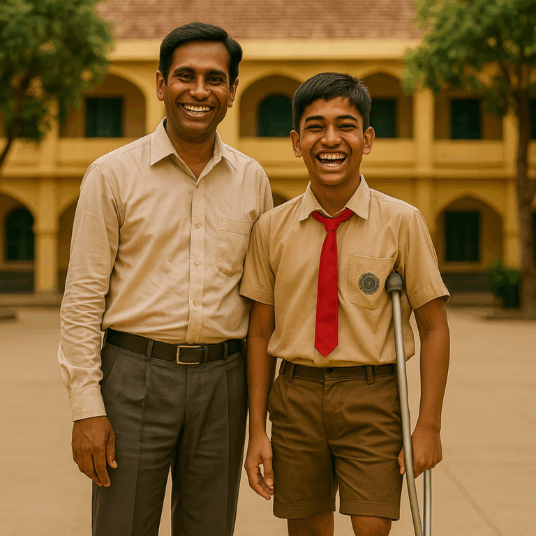 Ang Guro na Hindi Nag-asawa, Inampon ang Isang Estudyanteng Putol ang ...